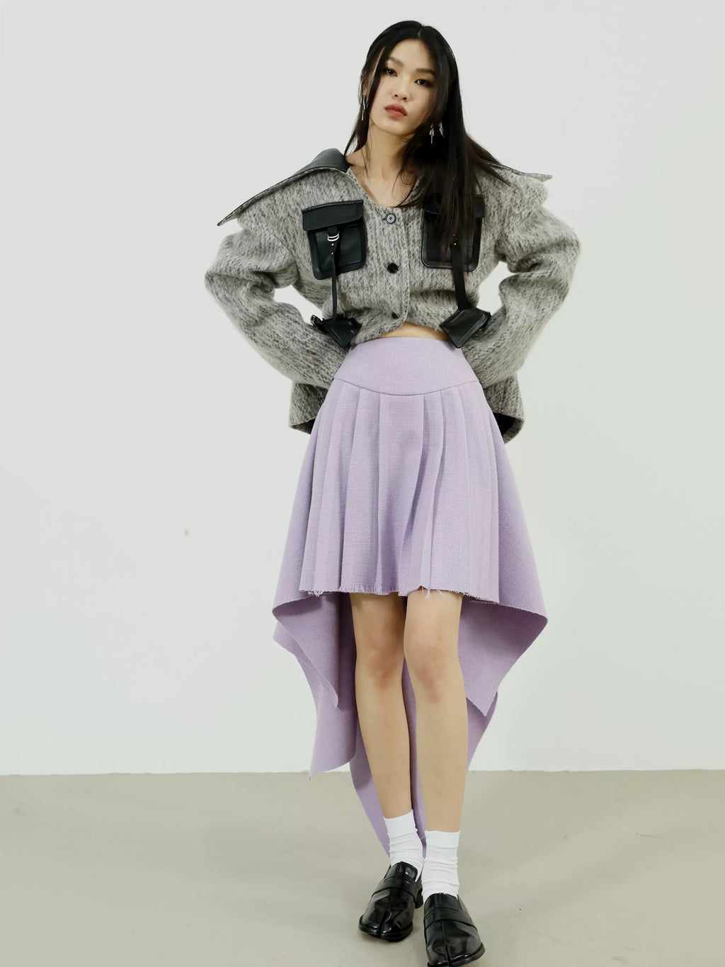 Raw Edge Swallowtail Skirt – SENSPACE LONDON