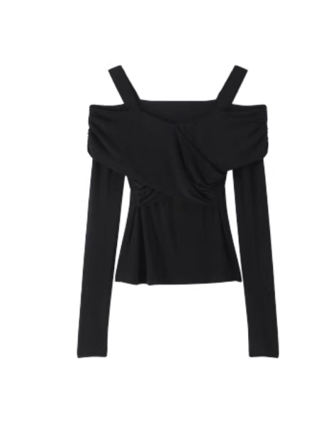 Strapless Boat Neck Crossover Shirt – SENSPACE LONDON